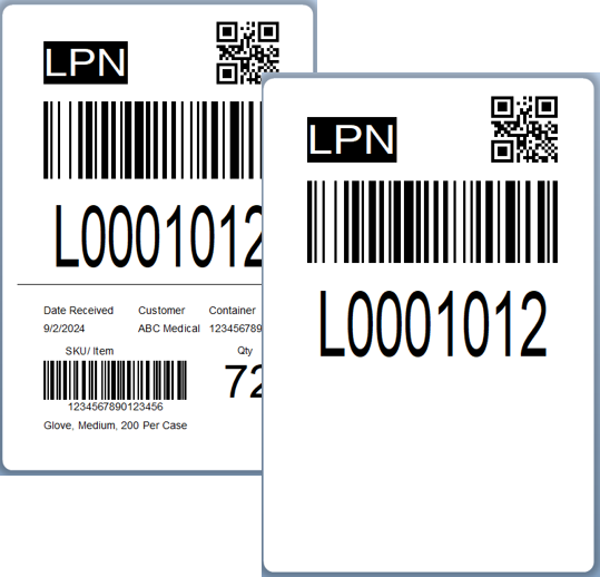 License Plate LPN Warehouse Management